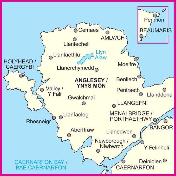 Ordnance Survey - Landranger Map 114 (1-50 000) Anglesey | Countryside ...