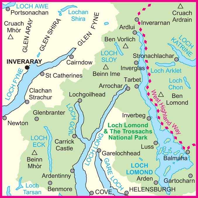 Ordnance Survey - Landranger Map 56 (1-50 000) Loch Lomond & Inveraray ...