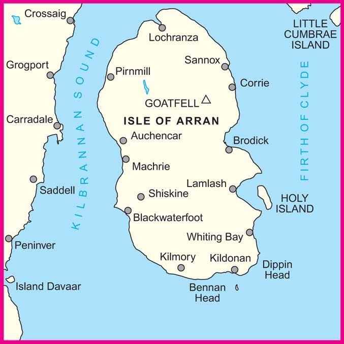 Ordnance Survey - Landranger Map 69 (1-50 000) Isle of Arran ...