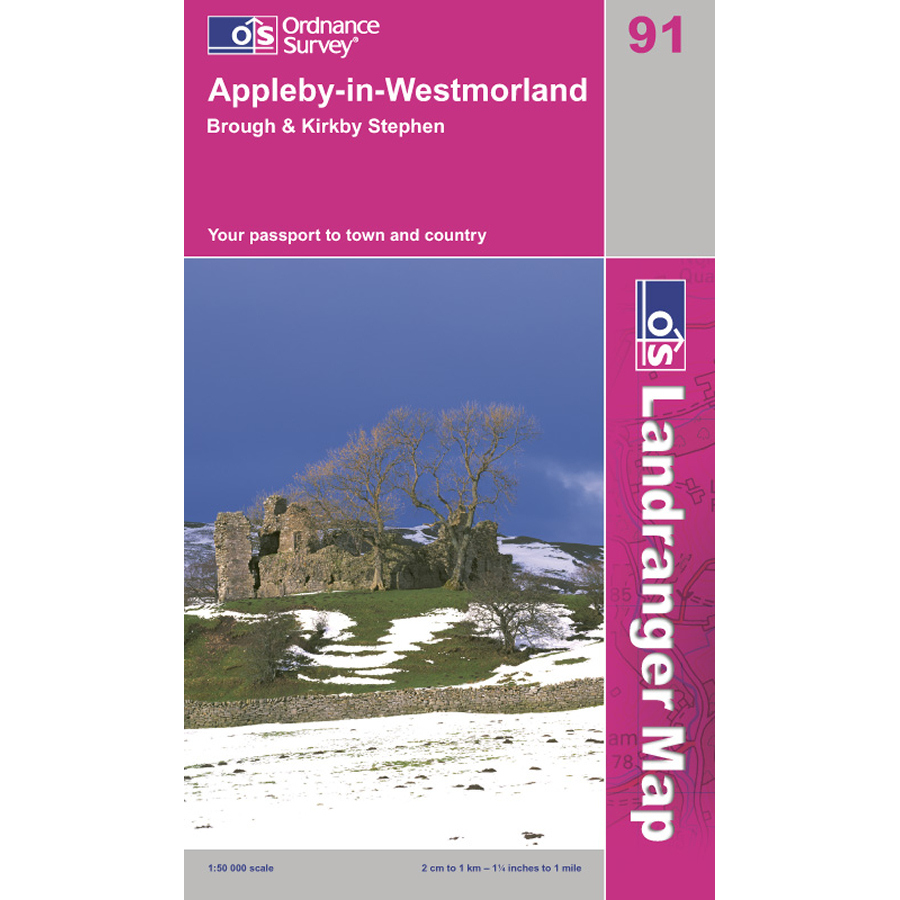Ordnance Survey Landranger Map 91 (1-50 000) Appleby-in-Westmorland ...