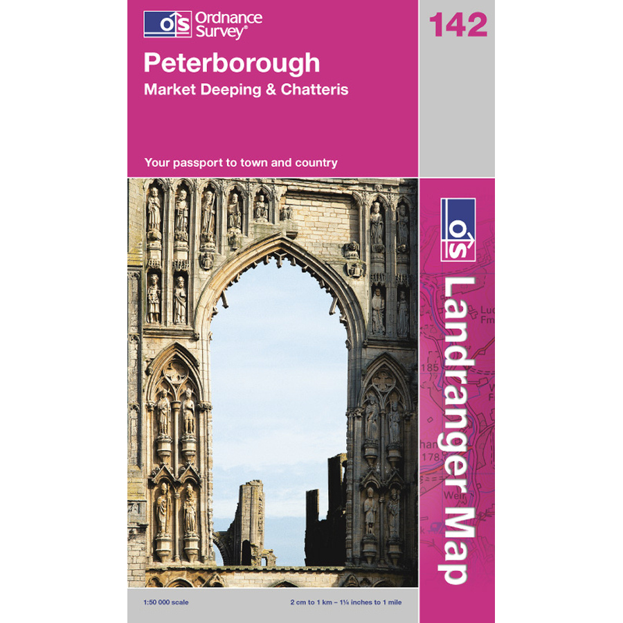 Ordnance Survey Landranger Map 142 (1-50 000) Peterborough ...