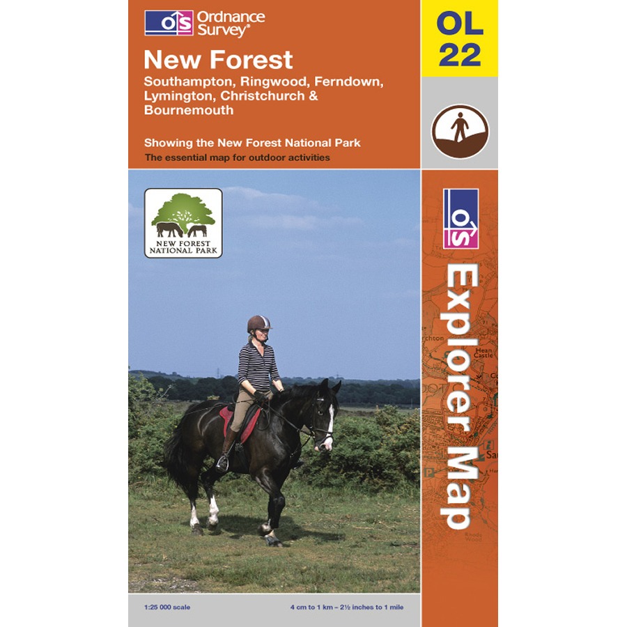 Ordnance Survey Explorer Map 022 (1:25 000) New Forest | Countryside ...