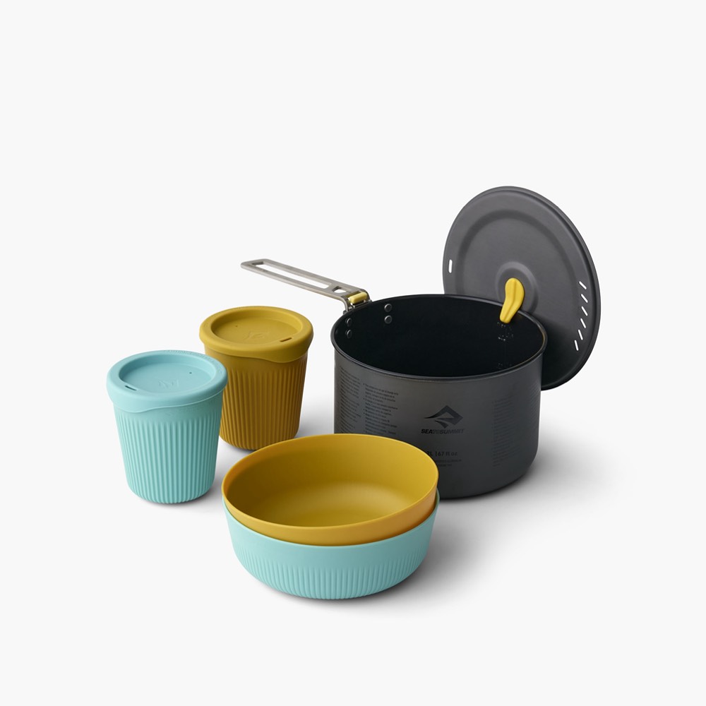 Sea to Summit Frontier Ultralight One Pot Cook Set [2 Person 5 Piece ...